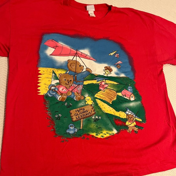 Basic Editions | Tops | Vintage Basic Editions Red Ladies Teddy Bear Plus X Shirt | Poshmark
